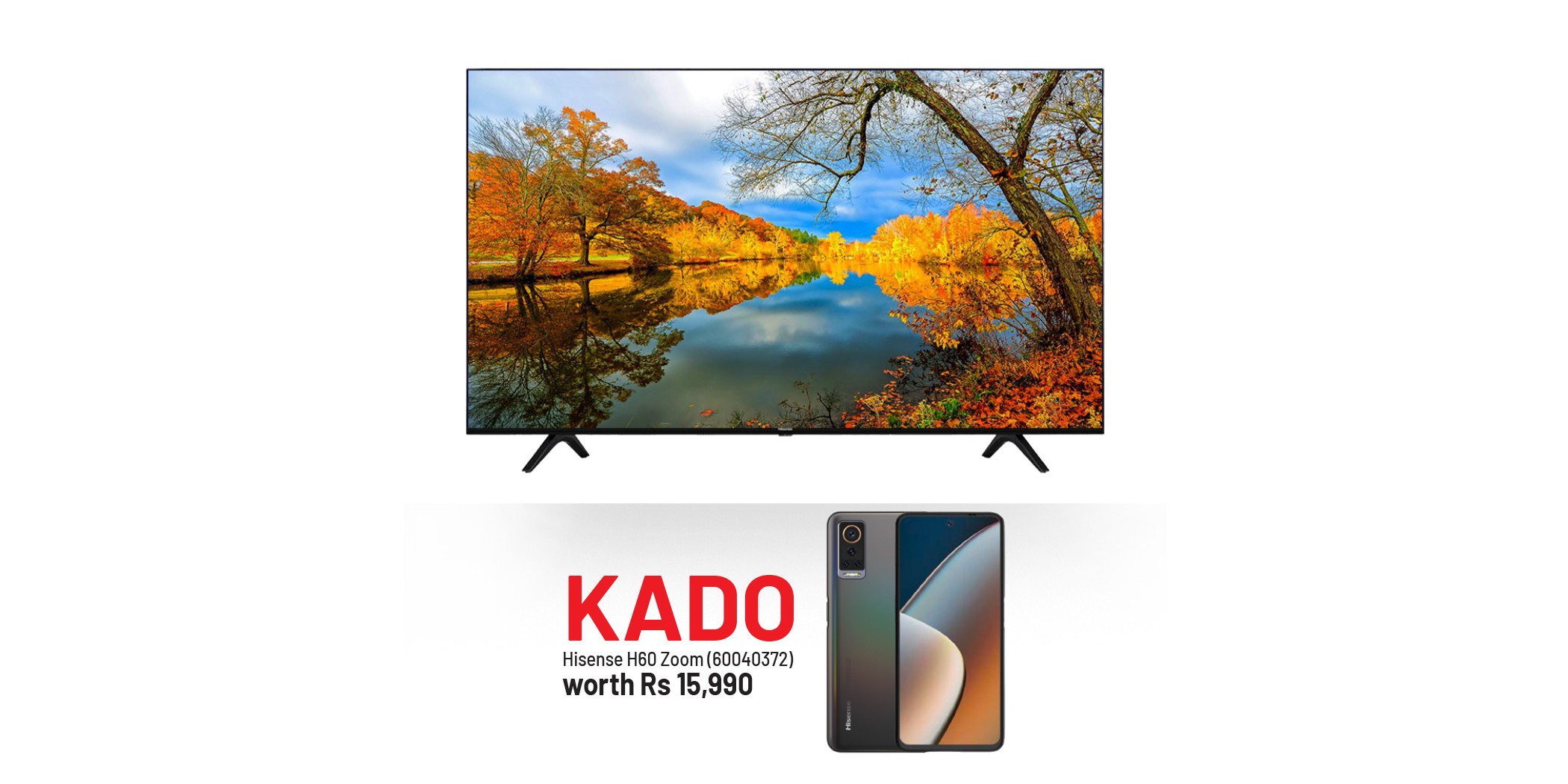 Hisense 55A6H-55A53FXVT 55'' 4K Smart TV & Free Hisense Smart Phone H60 ...