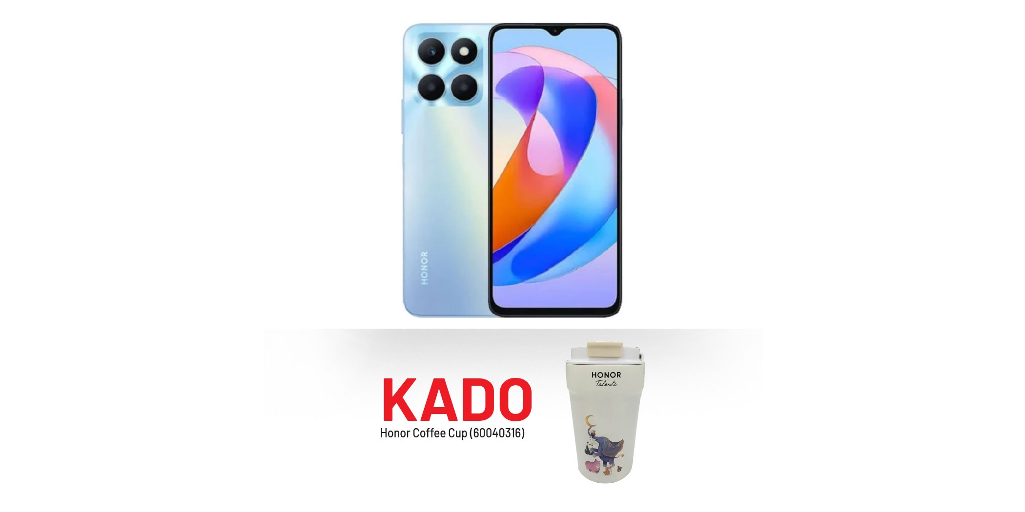 HONOR X6A Silver & Free Honor Cup