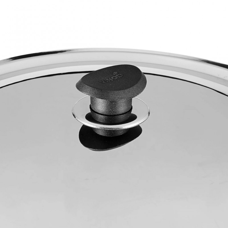 Vinod ZBP32 32cm - 14L Zest Biryani Pot With S/S Lid & Dum Lid - 4mm ...