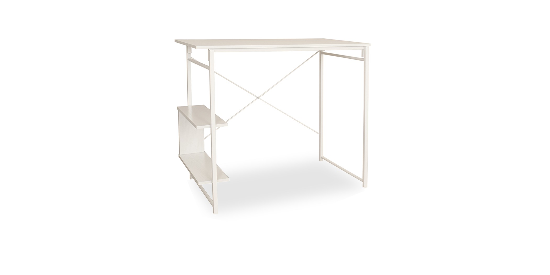 Argola Metal Flip Desk White