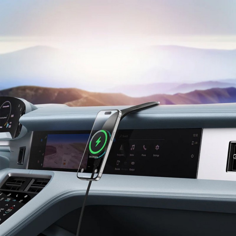 Baseus C02 Pro Series Car Mount Cluster Black Magnetic Wireless ...