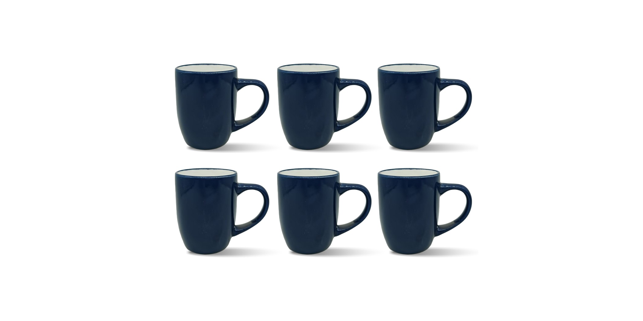 Navy Blue Mug 6 pcs Stoneware BT-CUC19