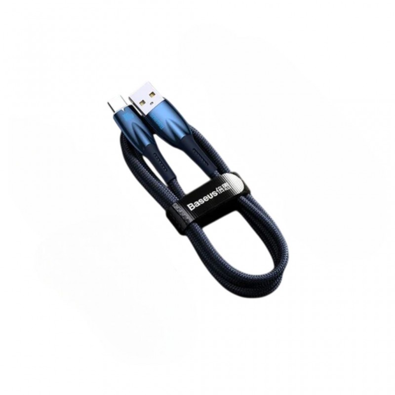 Baseus Glimmer Series Fast Charging 100w 1m Blue Data Cable USB To Type ...
