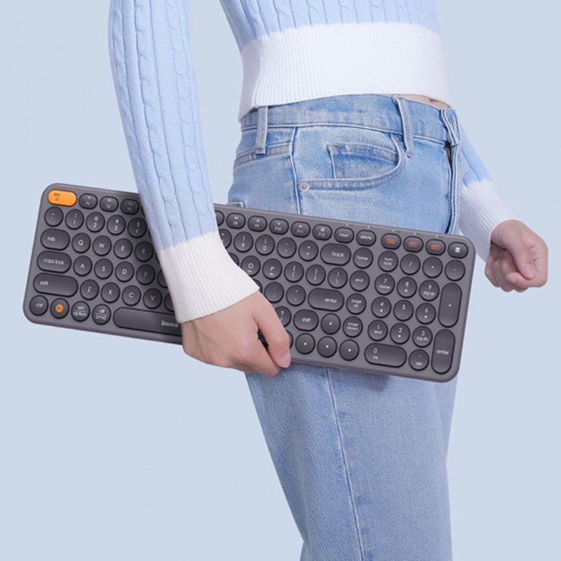 Baseus K01b Wireless Tri-Mode Keyboard Gray B00955504833-00