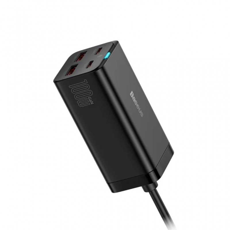 Baseus Gan3 Pro Desktop Fast Charger 100w Black 2U+2C Ccgp000101