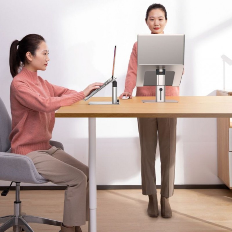 Baseus Metal Adjustable Laptop Stand Silver Lujs000012