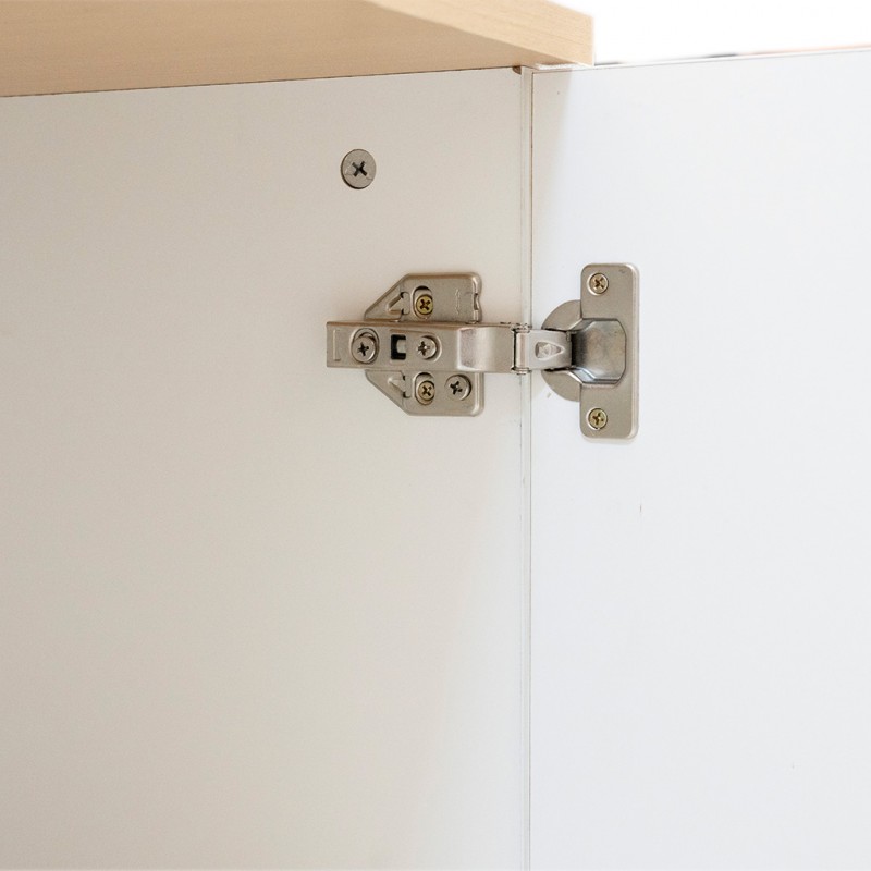 Sunrise Chest Of Drawers Light Oak & Coconut White In MDF/Particle Board