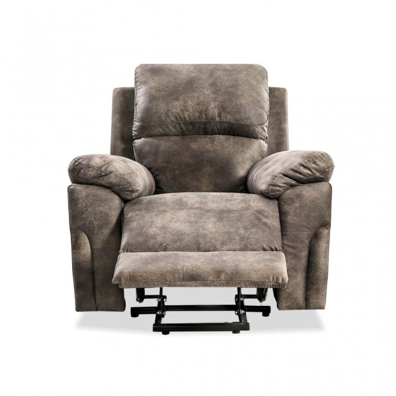 Horizon Recliner Chair Tilt & Lift Grey Leather Gel