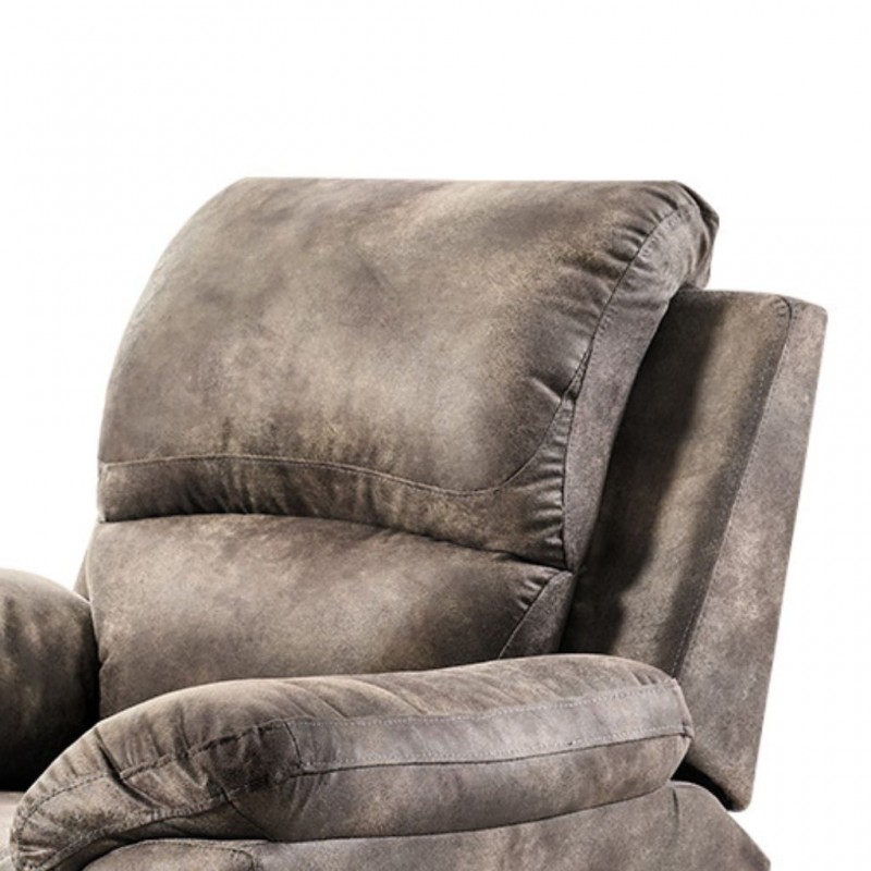 Horizon Recliner Chair Tilt & Lift Grey Leather Gel
