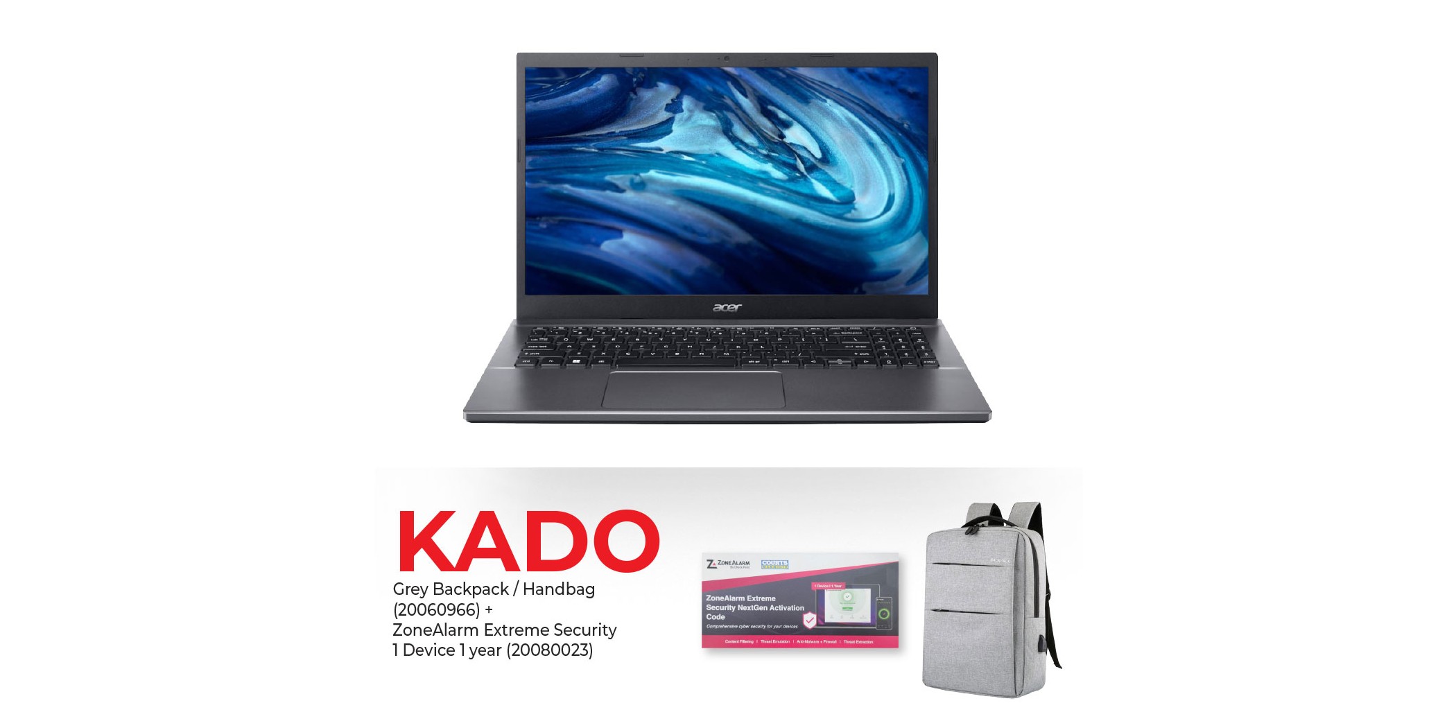 Acer Extensa Laptop Core i3 1215U Grey & Free ZoneAlarm Extreme ...