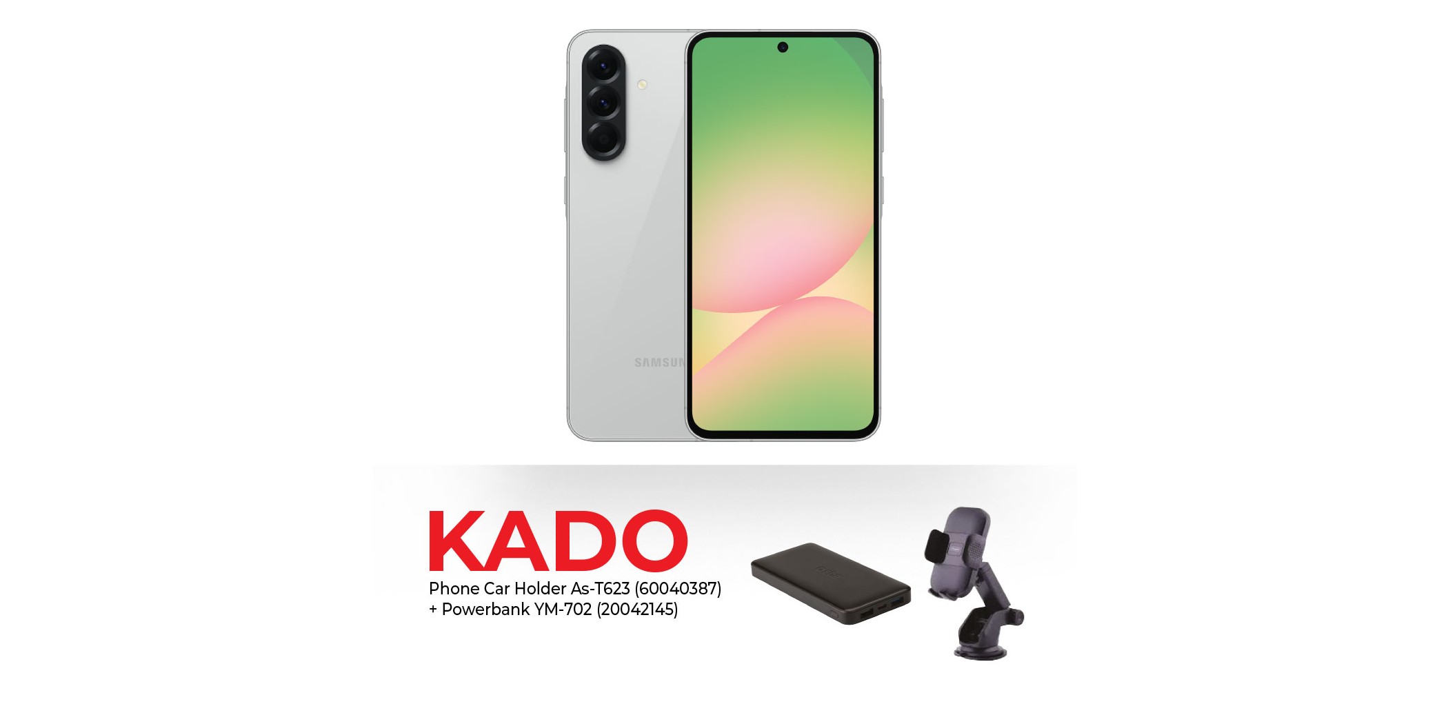 Samsung Galaxy A56 5G (8GB+256GB) Grey & Free Phone Car Holder As-T623 ...