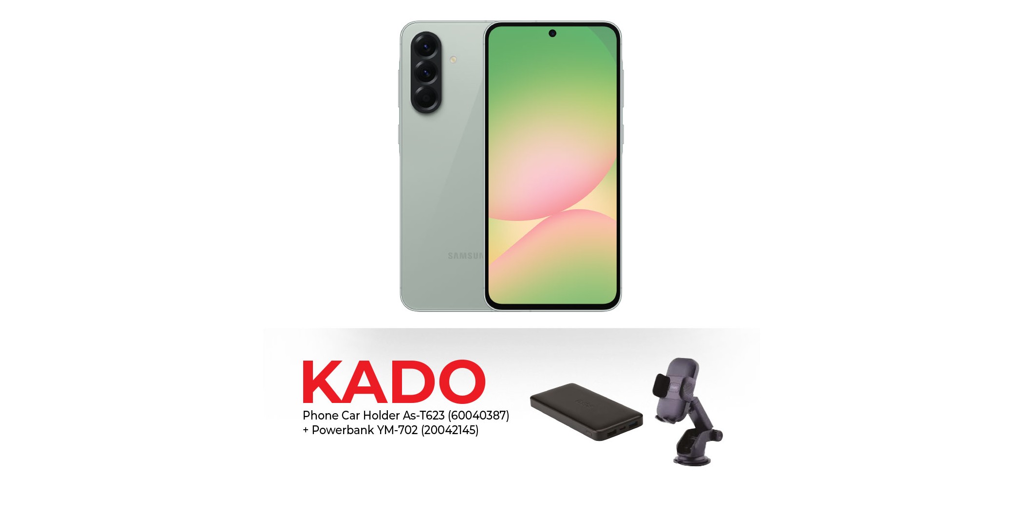 Samsung Galaxy A56 5G (8GB+256GB) Green & Free Phone Car Holder As-T623 + POWERBANK YM-702 ...