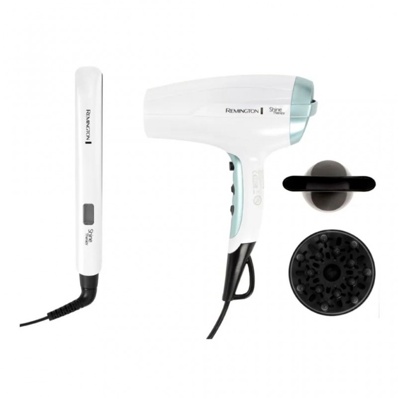 Remington S8500GP Shine Therapy (D5216+S8500) Gift Set - Hair Dryer ...