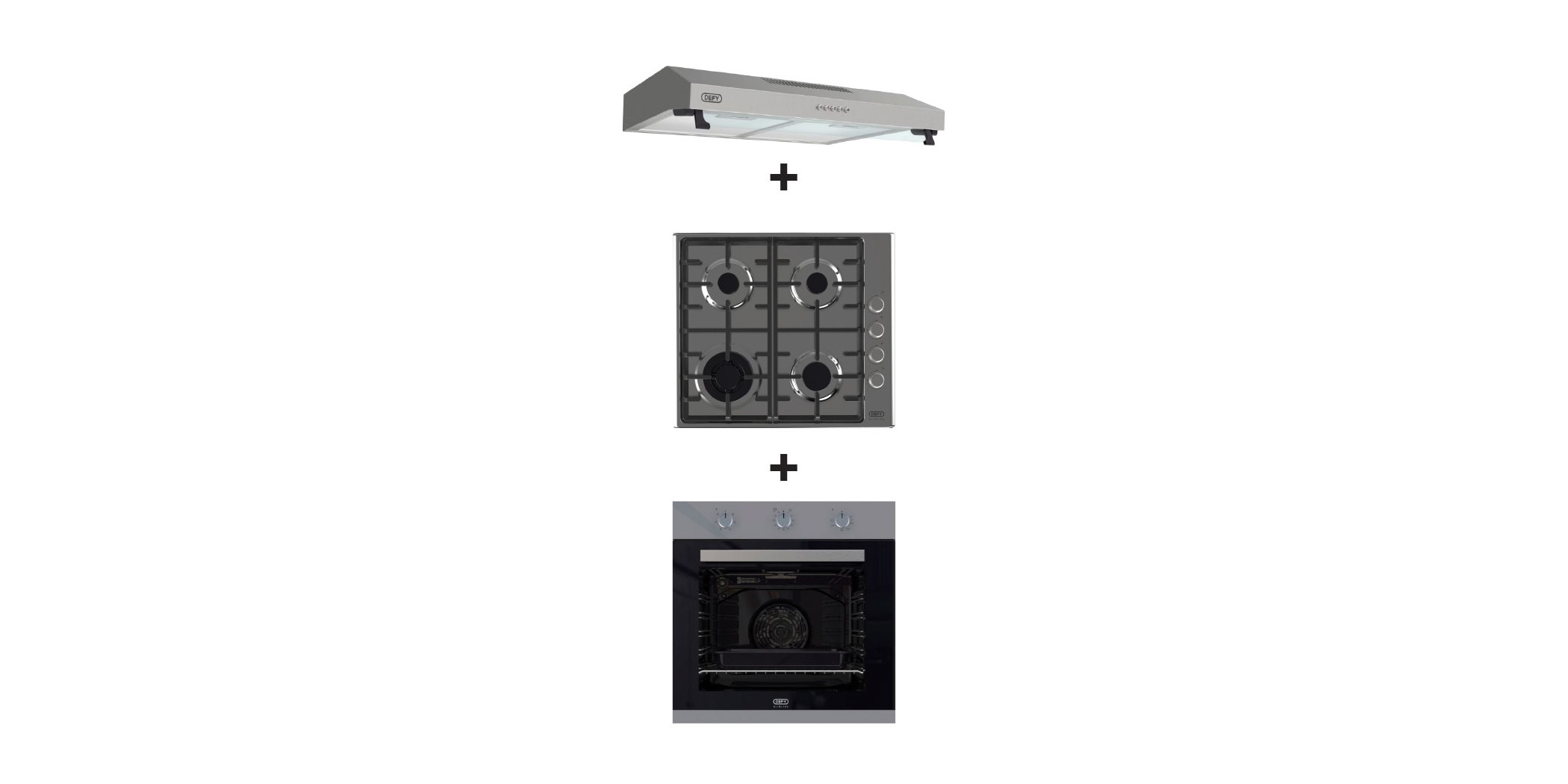 Defy DHG602 Built-in Hob + Defy DBO486E Built-in Oven + Defy DCH60SS ...