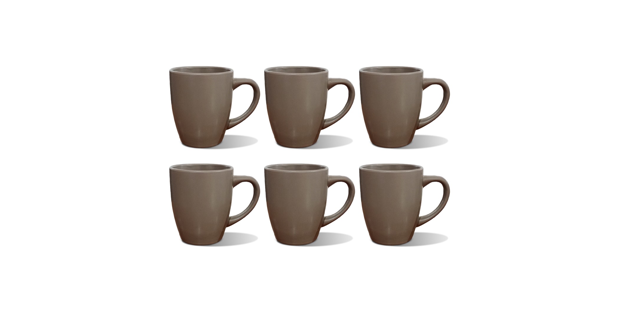 Light Brown Mug 6 pcs Stoneware BT-CUC15
