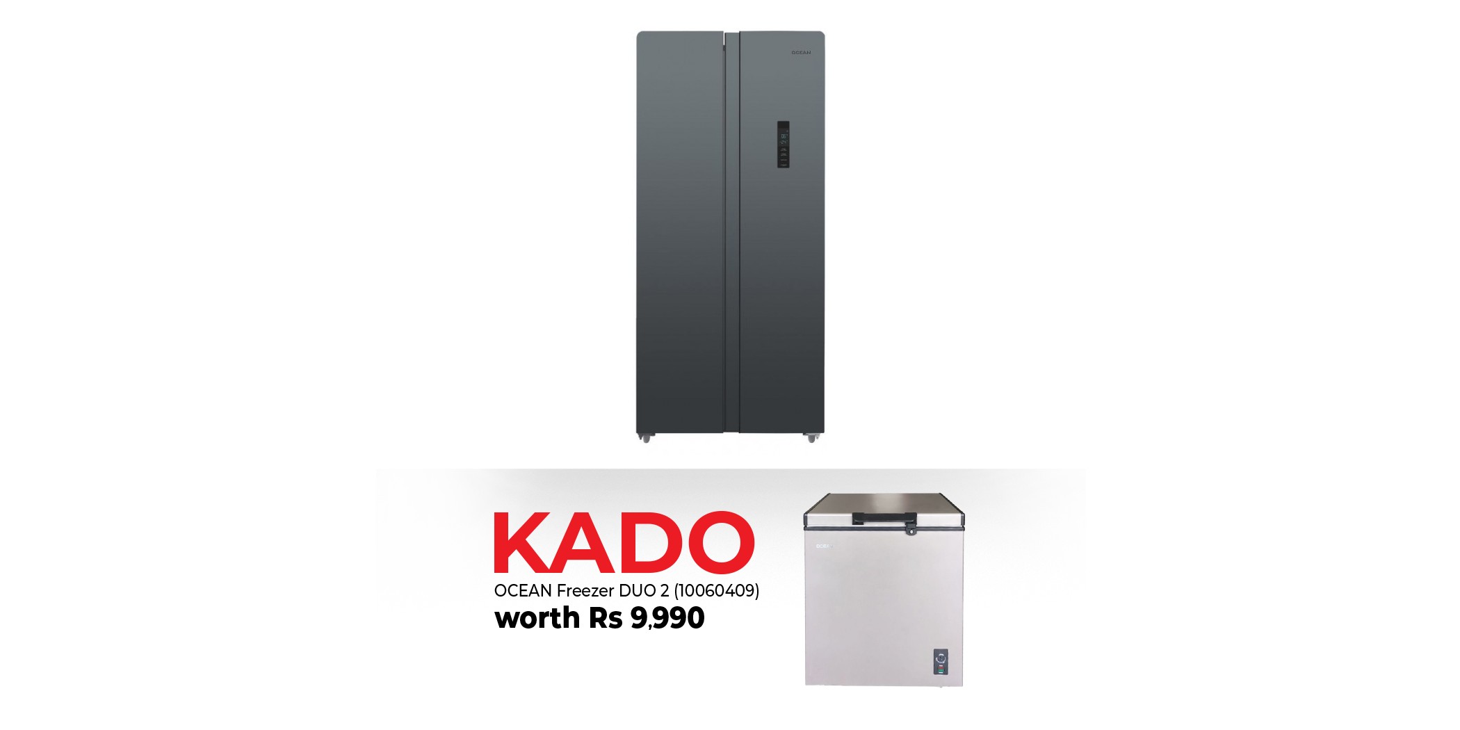 Ocean SBSOKO 500 NF S 3 Refrigerator & Free Ocean OCOJ 200 S DUO 2 Freezer