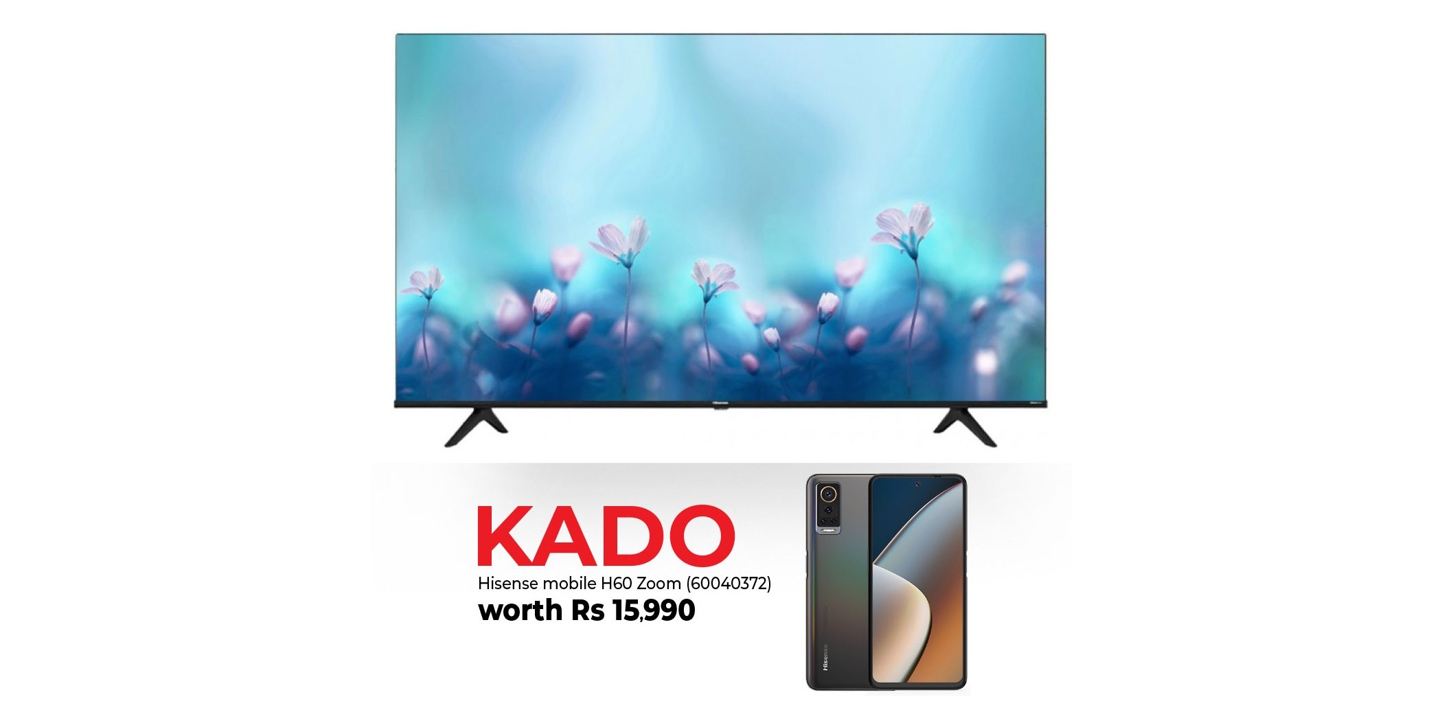 Hisense 70A6H 70'' 4K Smart Led TV & Free Hisense mobile H60 Zoom