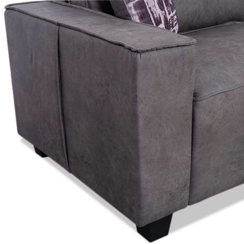 Hunter Sofa 3 Seater In Grey Fabric