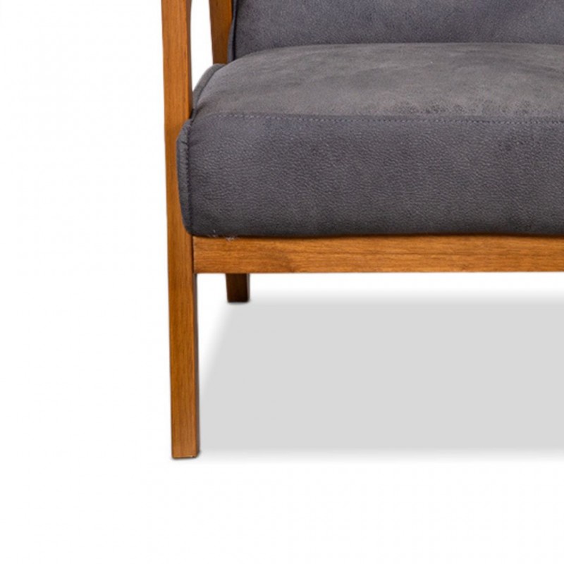 Hunter Sofa 1 Seater In Grey Fabric