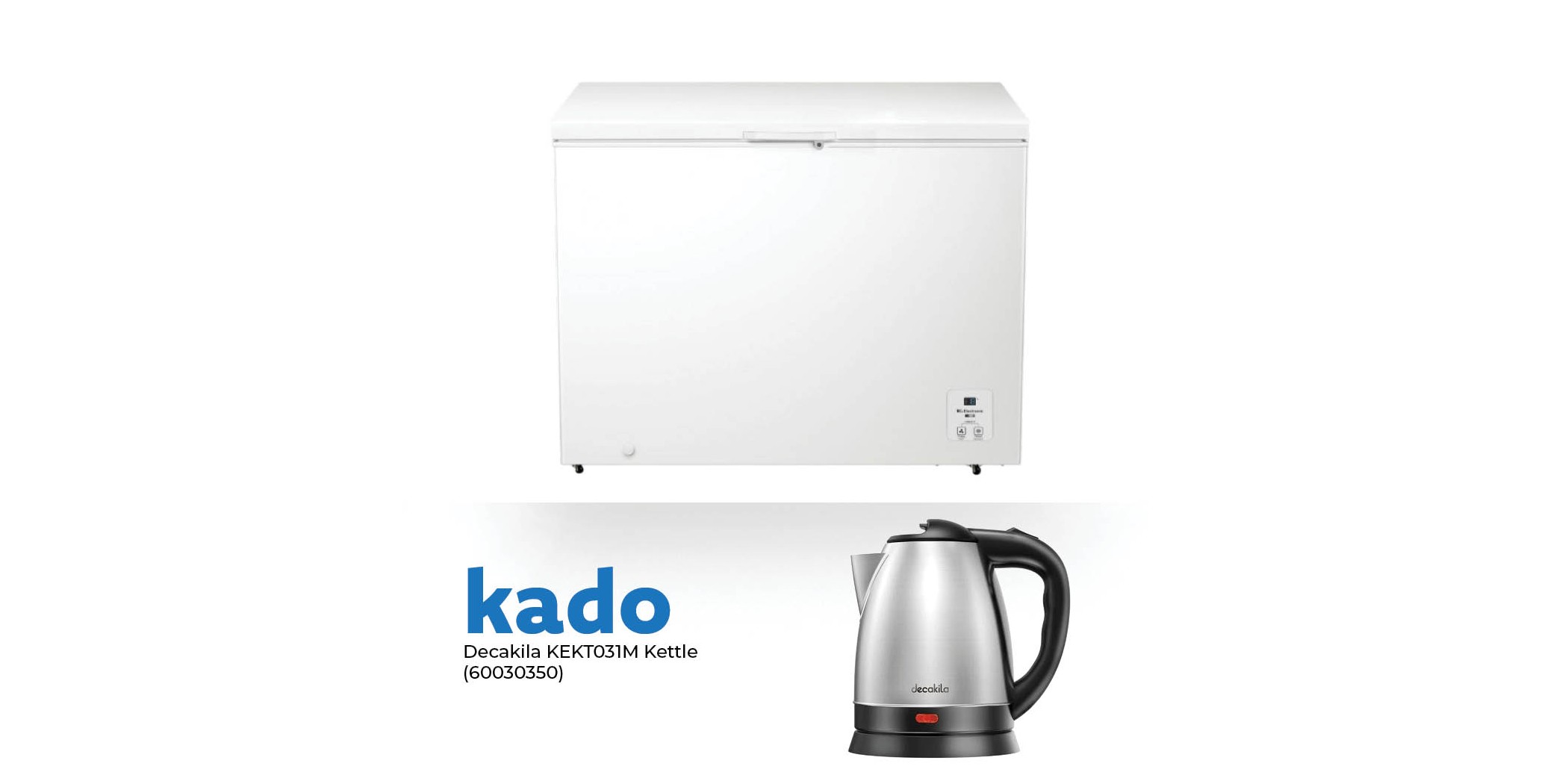 Hisense FT386D4AWLYE Freezer & Free Decakila KEKT031M Stainless Steel ...