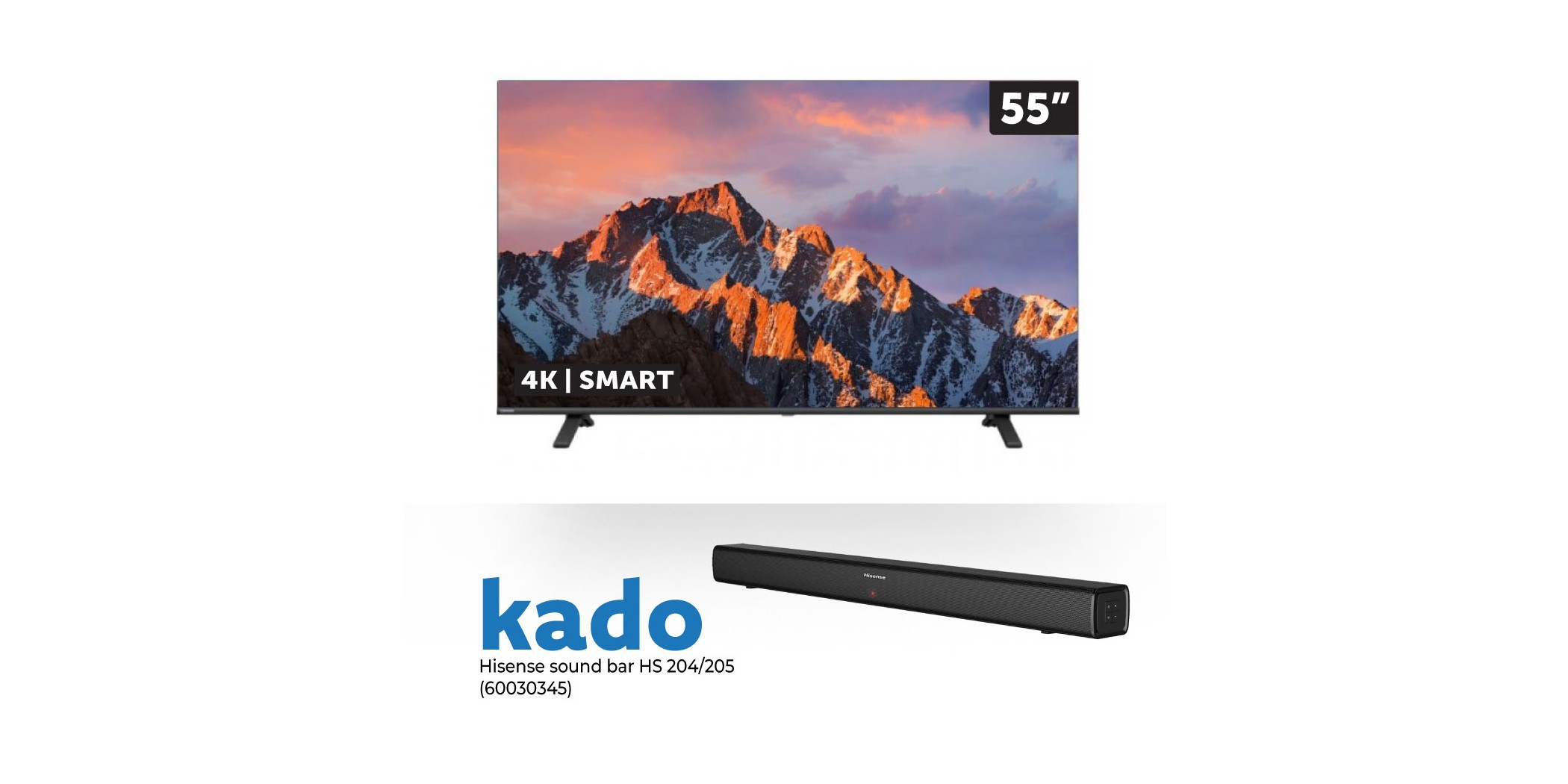 Toshiba 55C350NN 55" 4k SMART Led Tv & Free Hisense HS204 Sound bar 2.0 CH