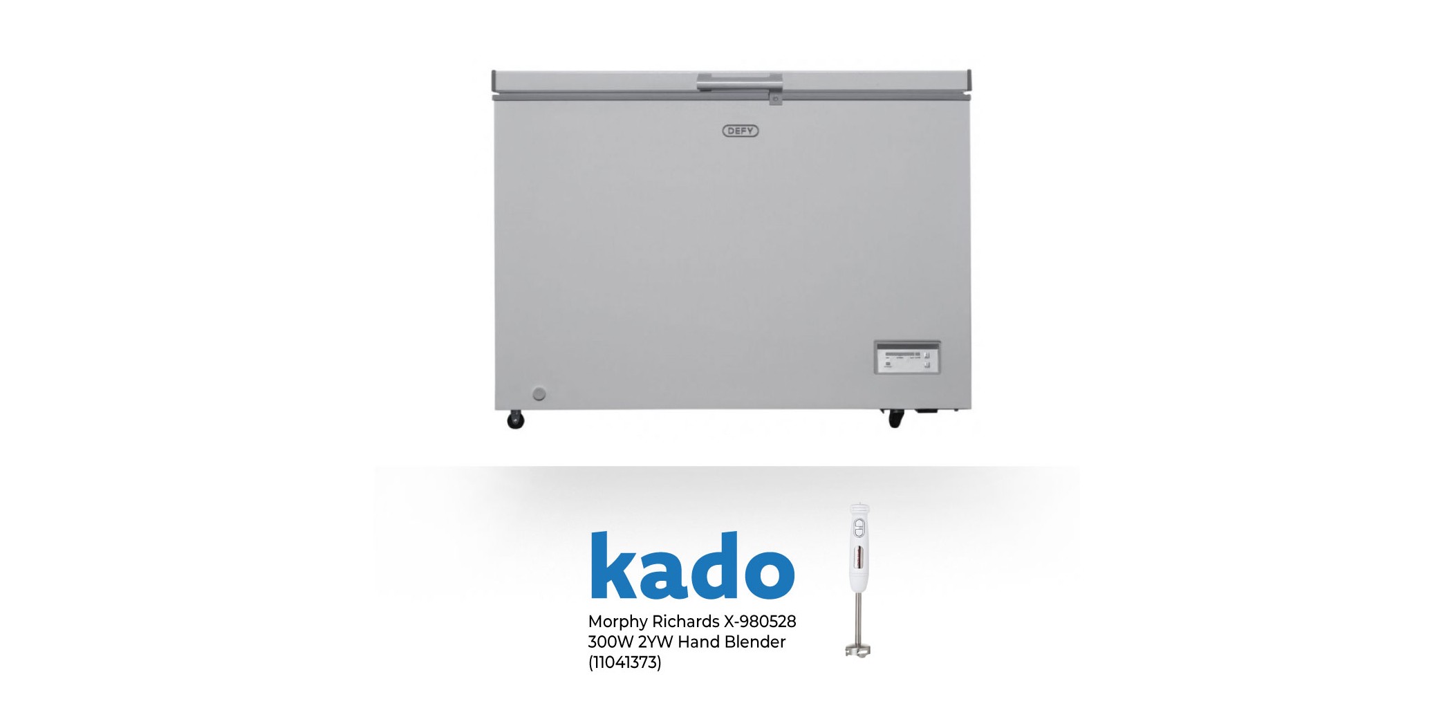 Defy DMF316M Freezer & Free Morphy Richards X-980528 300W 2YW Hand Blender