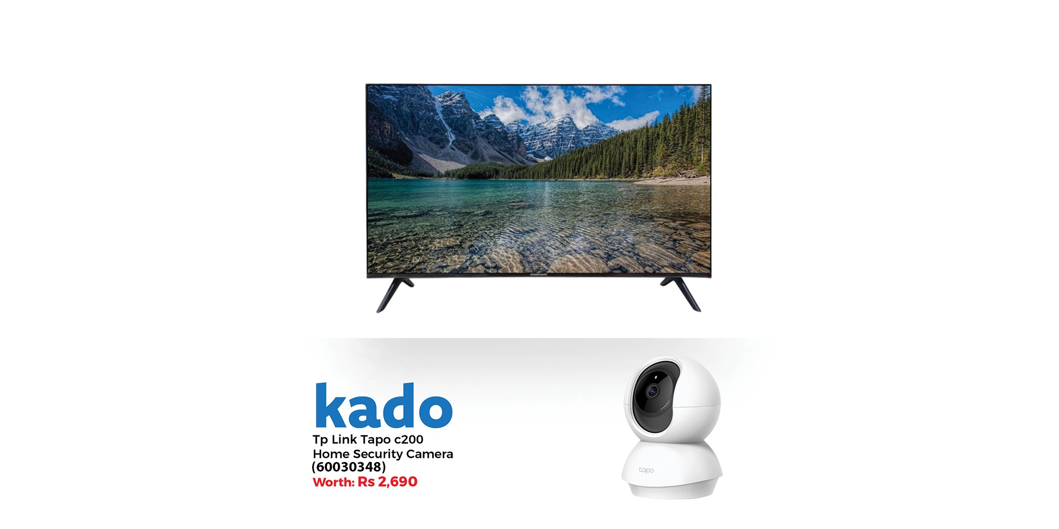 Mammouth 65UHD24H 65" 4K smart Led Tv & Free Home security Wi-Fi camera ...