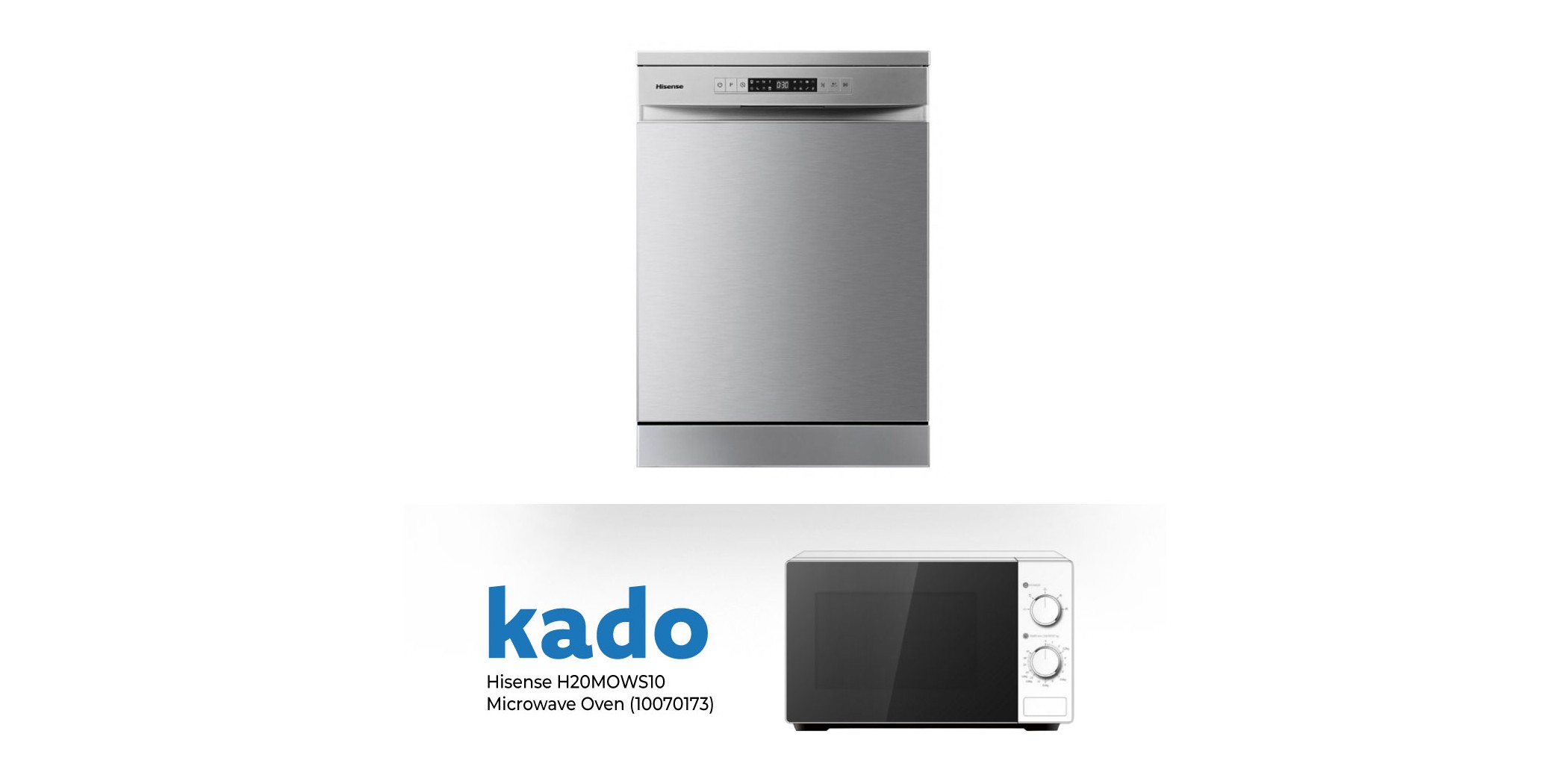 Hisense H13DX Dishwasher & Free Hisense H20MOWS10 Microwave Oven