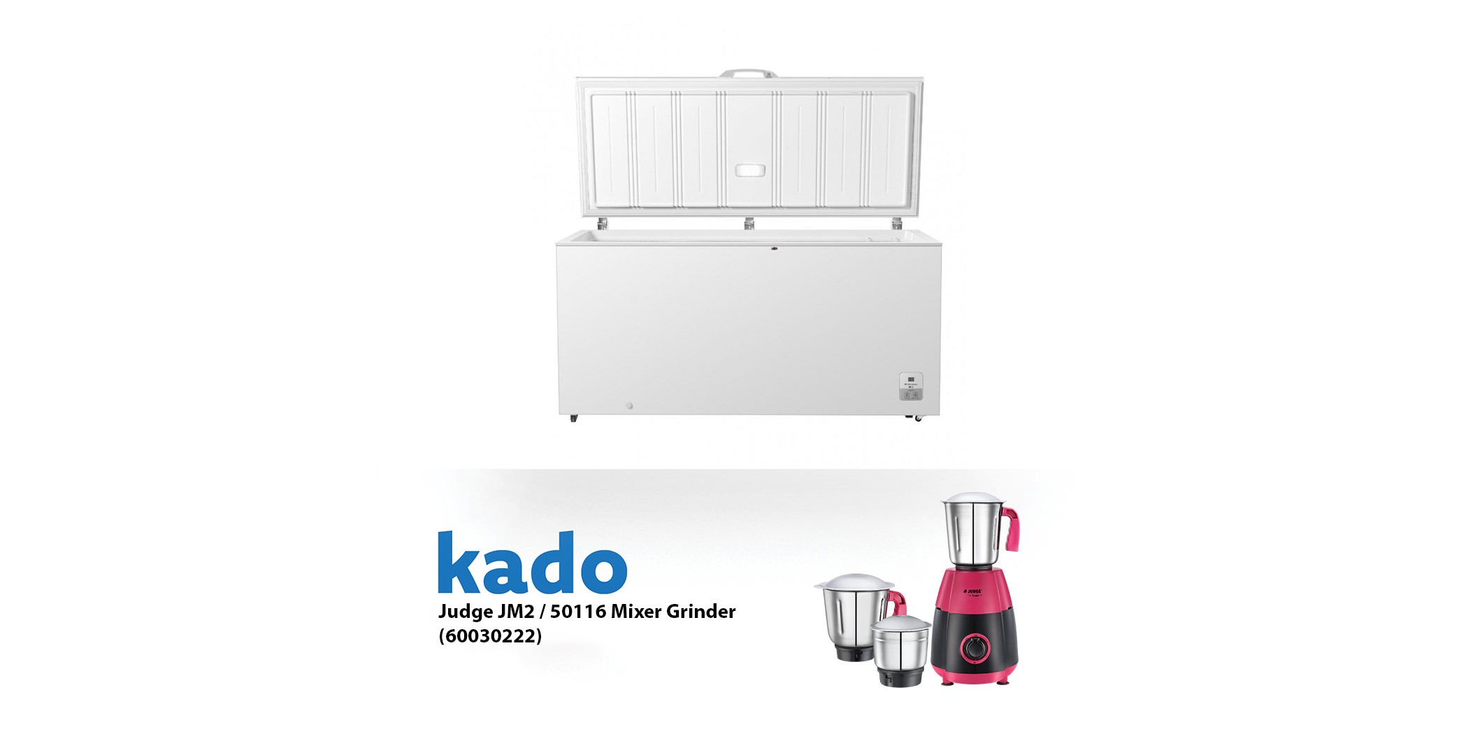 Hisense FC650D4AWLYE Freezer & Free Judge JM2 Mixer Grinder