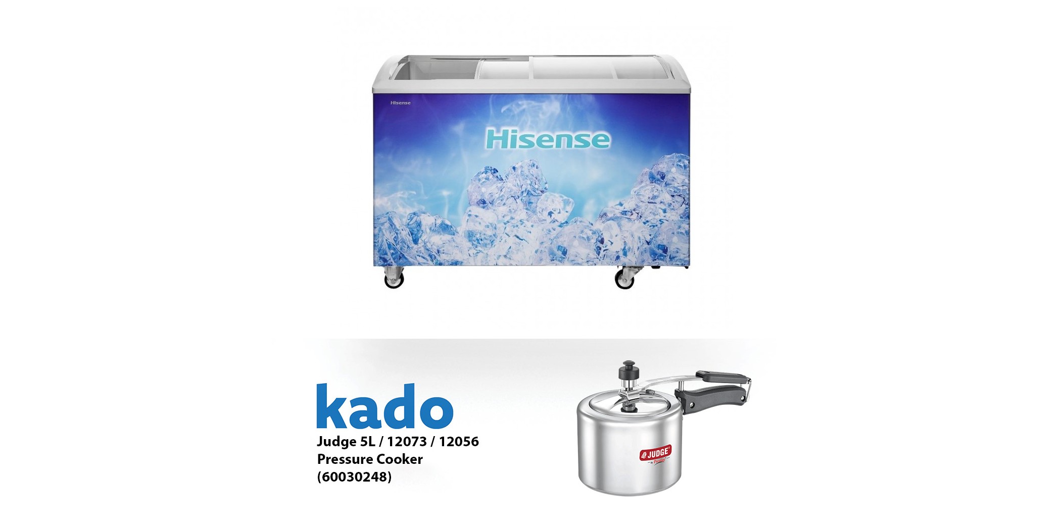Hisense FC-39DD Freezer & Free Judge 5L Pressure Cooker