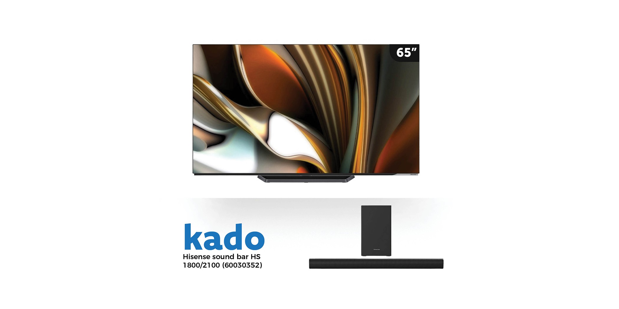 Hisense 65A8H 65'' OLED Smart TV & Hisense HS 2100 Sound bar
