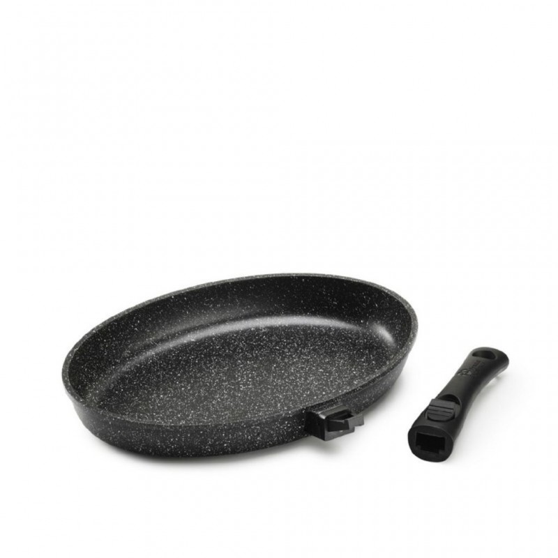 Pradel Premium 35x25cm Fish Pan Cast Aluminium Removable Handle ...