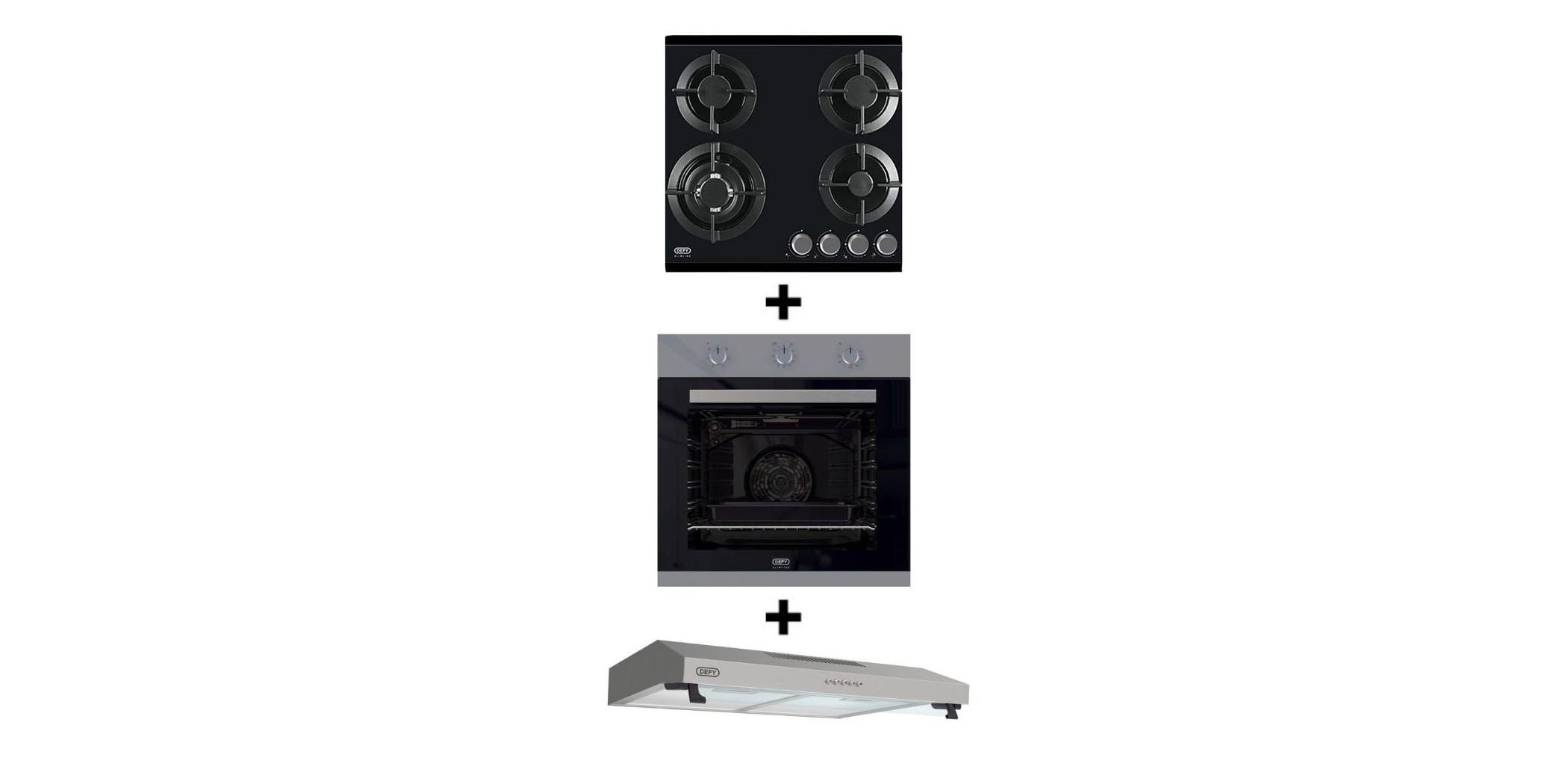 Defy DHG604 Built-in Hob + Defy DBO486E Built-in Oven + Defy DCH60SS ...