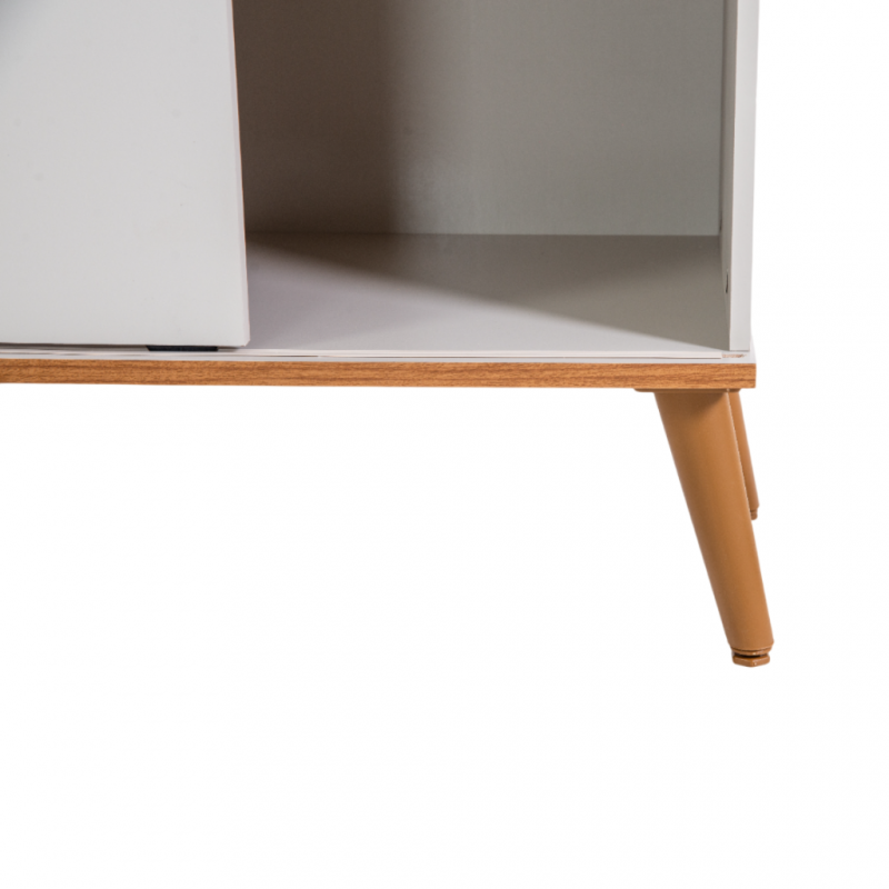 Rubi Low TV Cabinet Nature/Off White