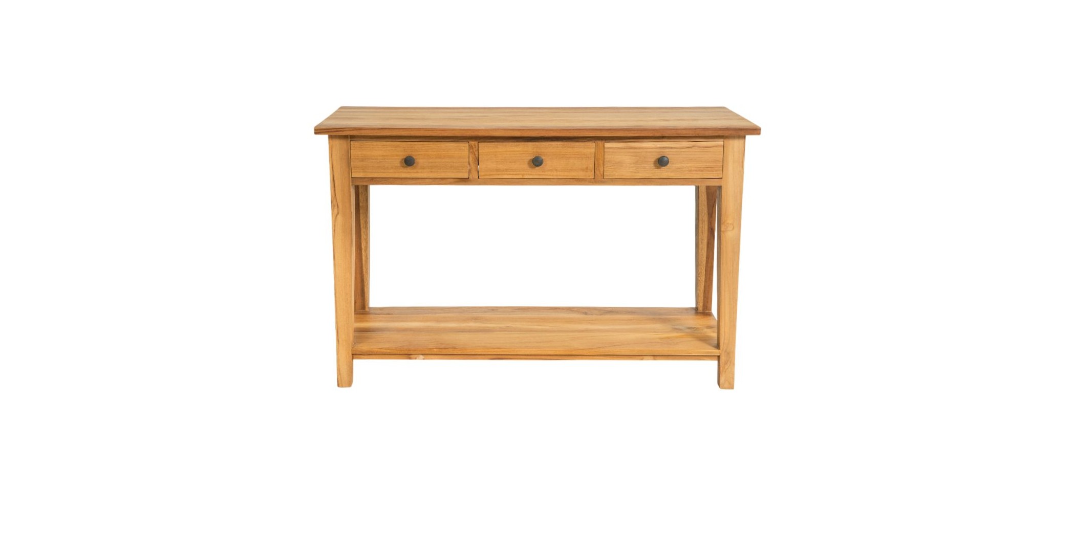 Victoria Console Table Natural Teak