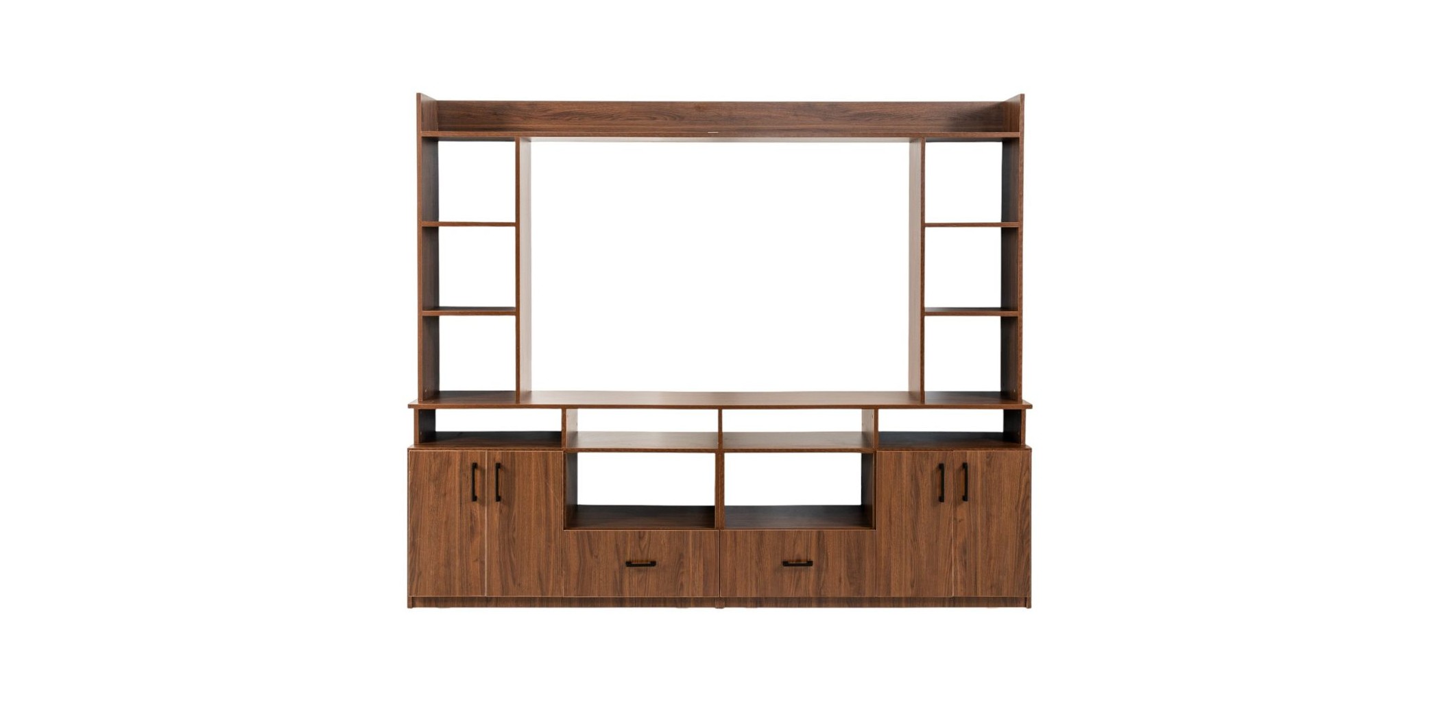 Hyacintha High TV Cabinet Dark Walnut