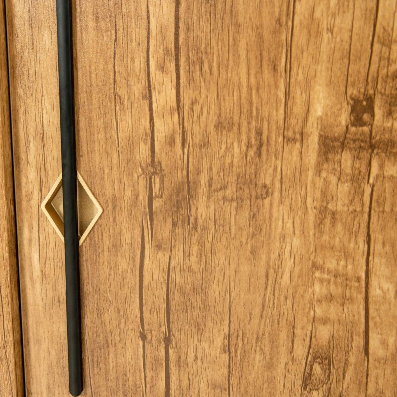 Chanelle Wardrobe 2 Doors Sliding Opera Walnut MDF