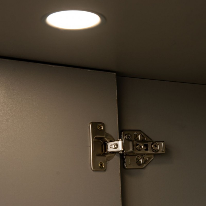 Venicia Wardrobe 4 Doors & 3 Drawers With Spot Light In MDF/Plywood