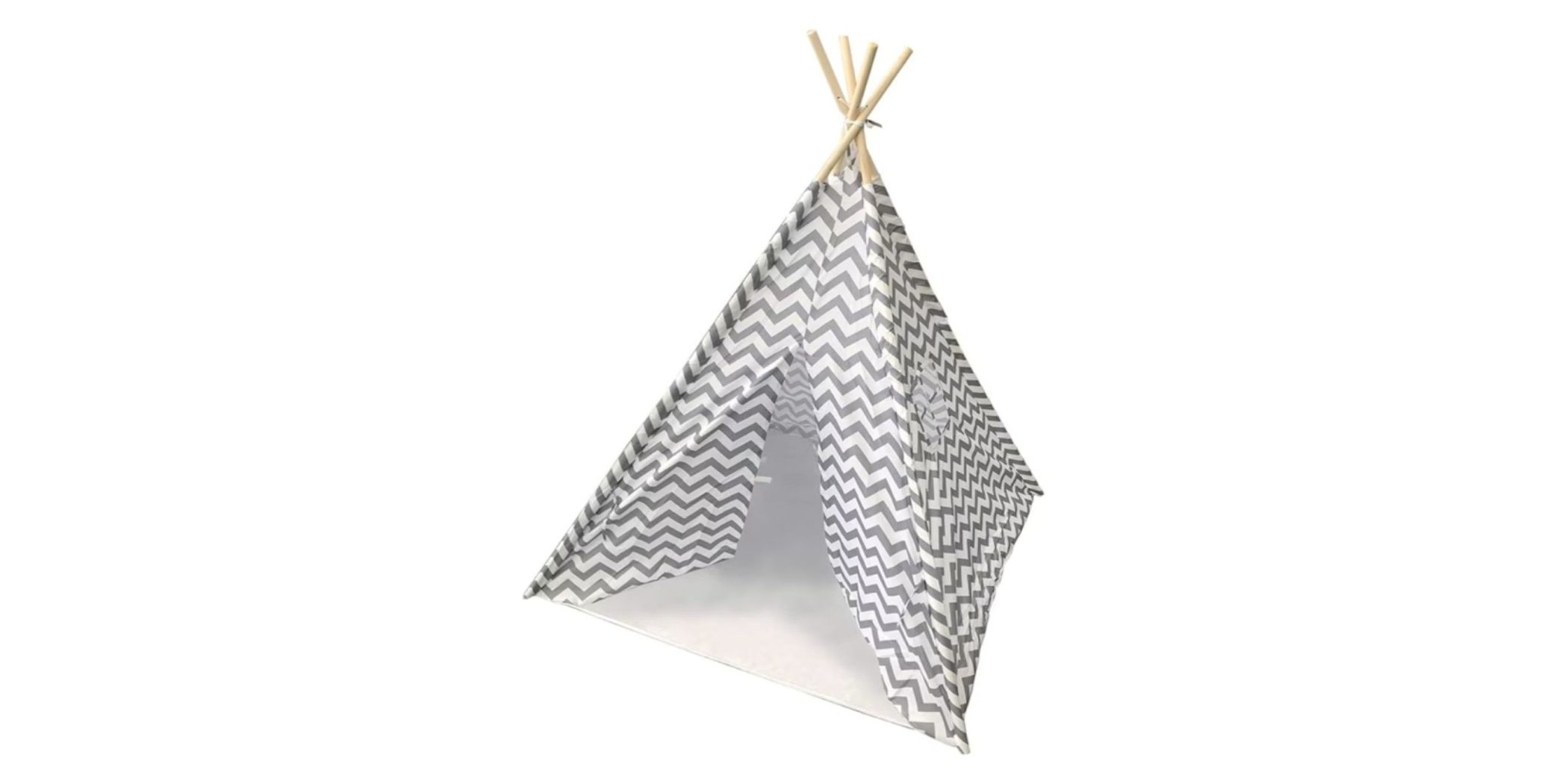 Masen Grey And White Wave Stripe 130Cm Tall Indian Tent K-2113