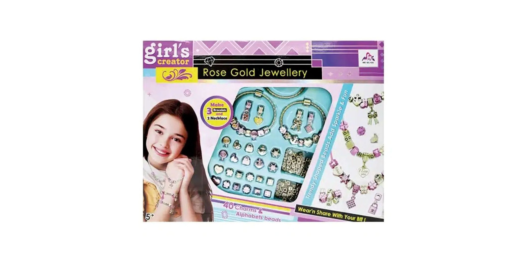 Masen Girl's Creator Rose Gold Jewellery MBK-533
