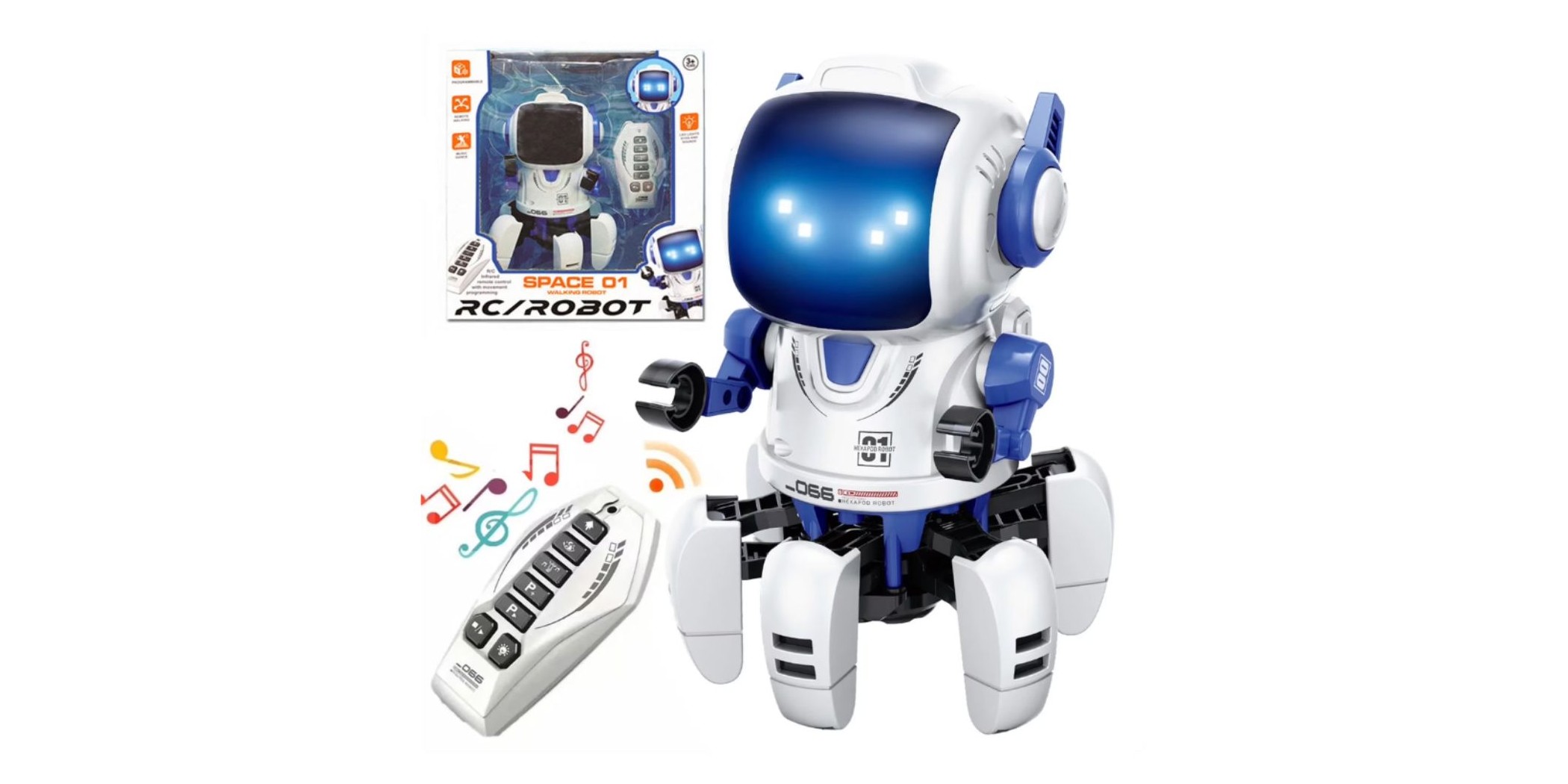 Masen Space Walking Robot With Lights & Sound J1066A