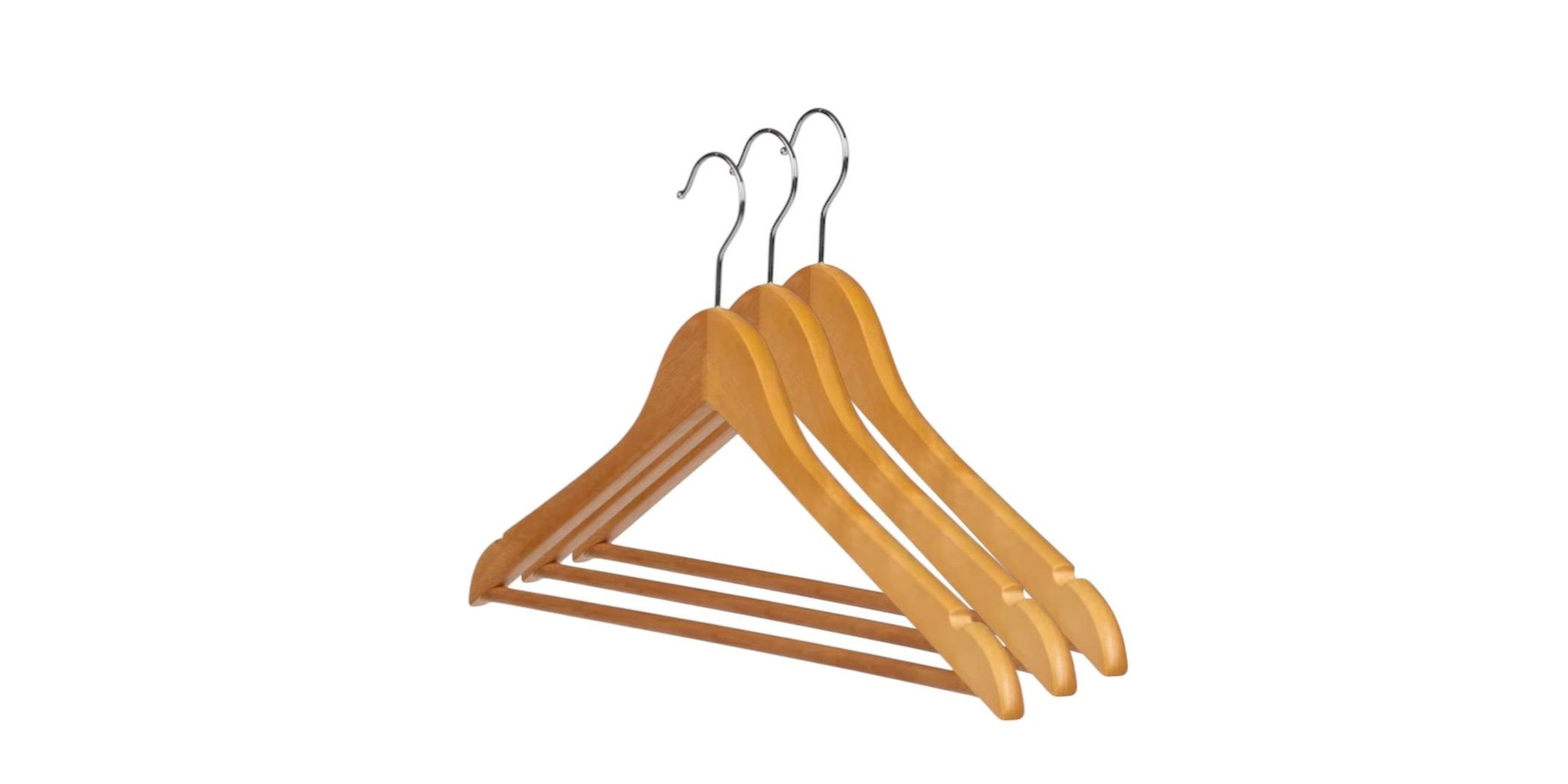 Wooden Hanger Set of 3