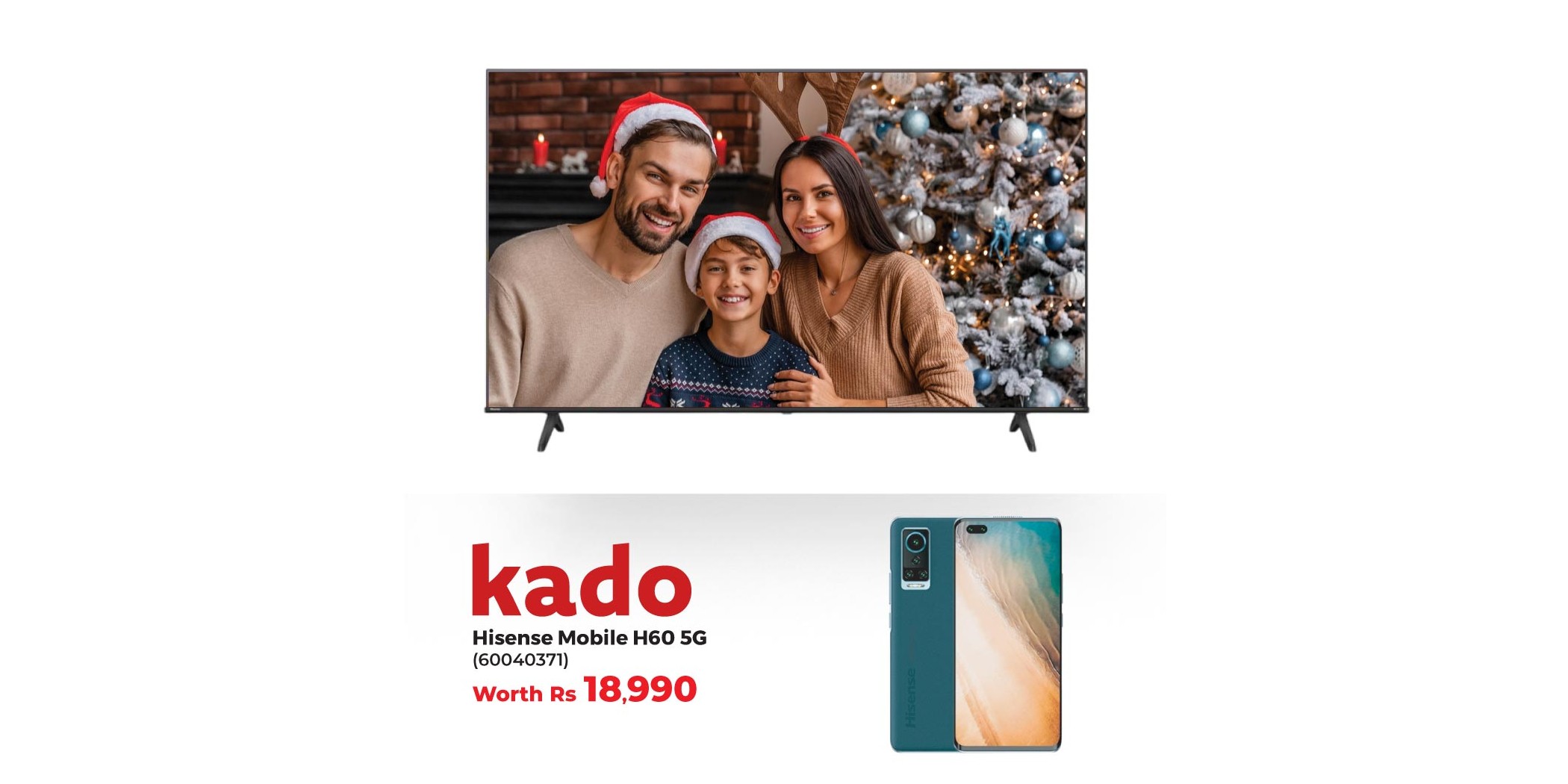 Hisense 75A6N 75" 4K Smart Led TV & Free Hisense Smart Phone H60 5G