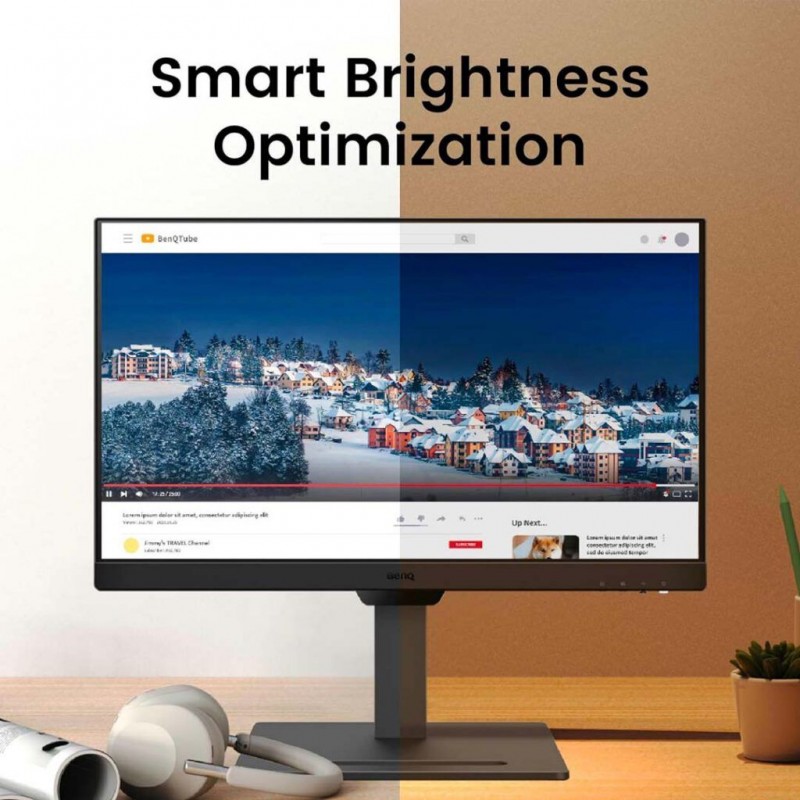 BENQ HOME OFFICE MONITOR 23.8" GW2490T IPS LED