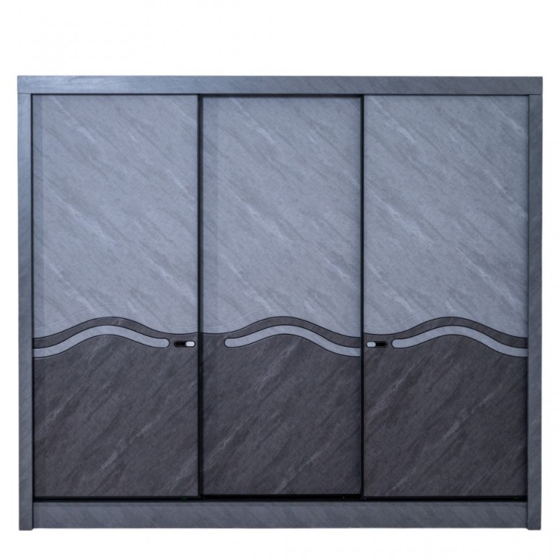 Willington Sliding Wardrobe In Plywood Dark Grey