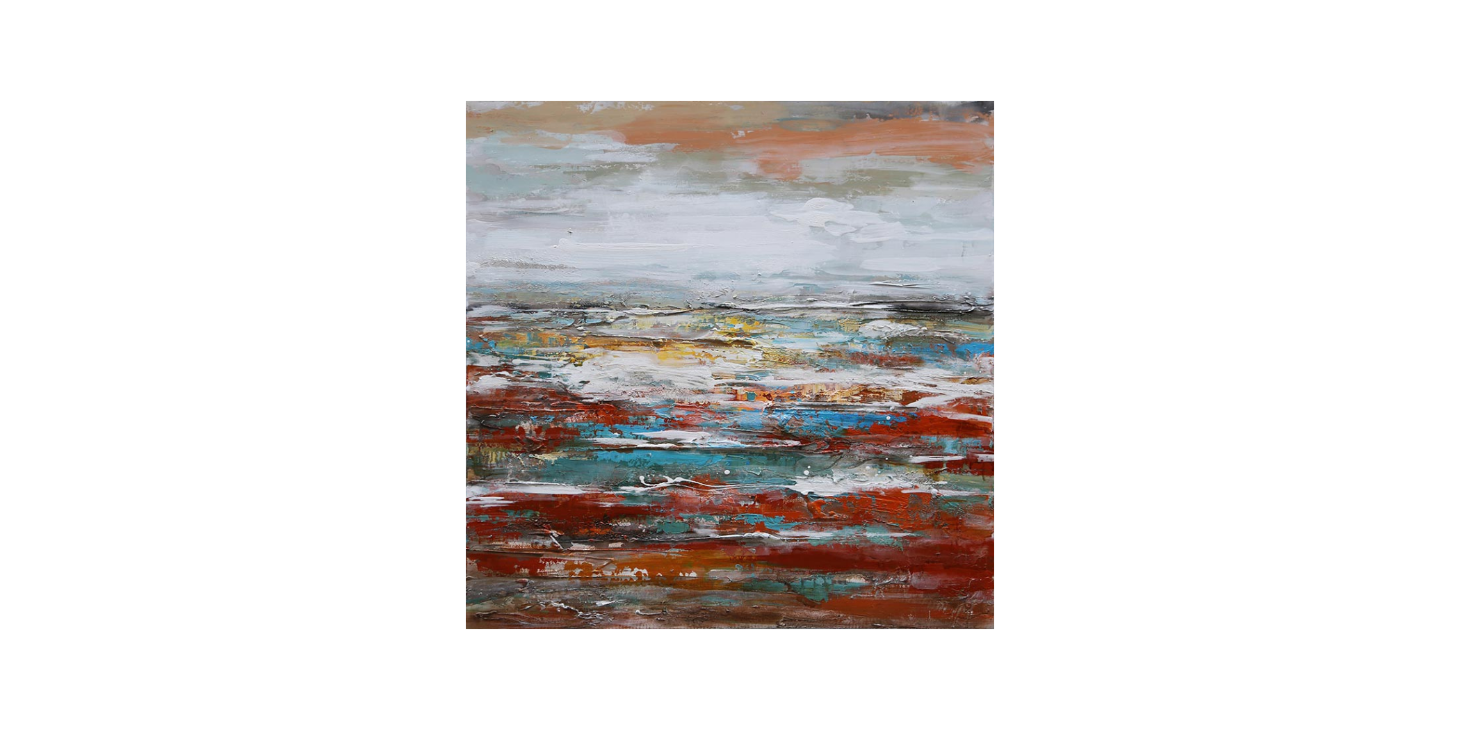 Hand Painting Abstract 100x100 cm Ref ZH5080