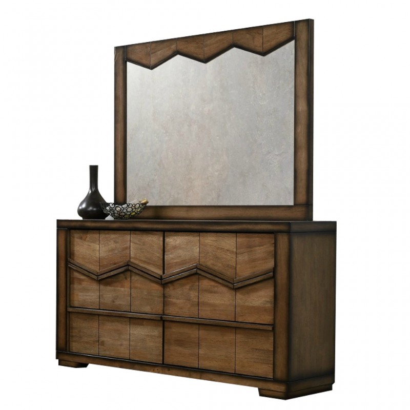 Staten Dressing Table Brown Rubberwood/MDF