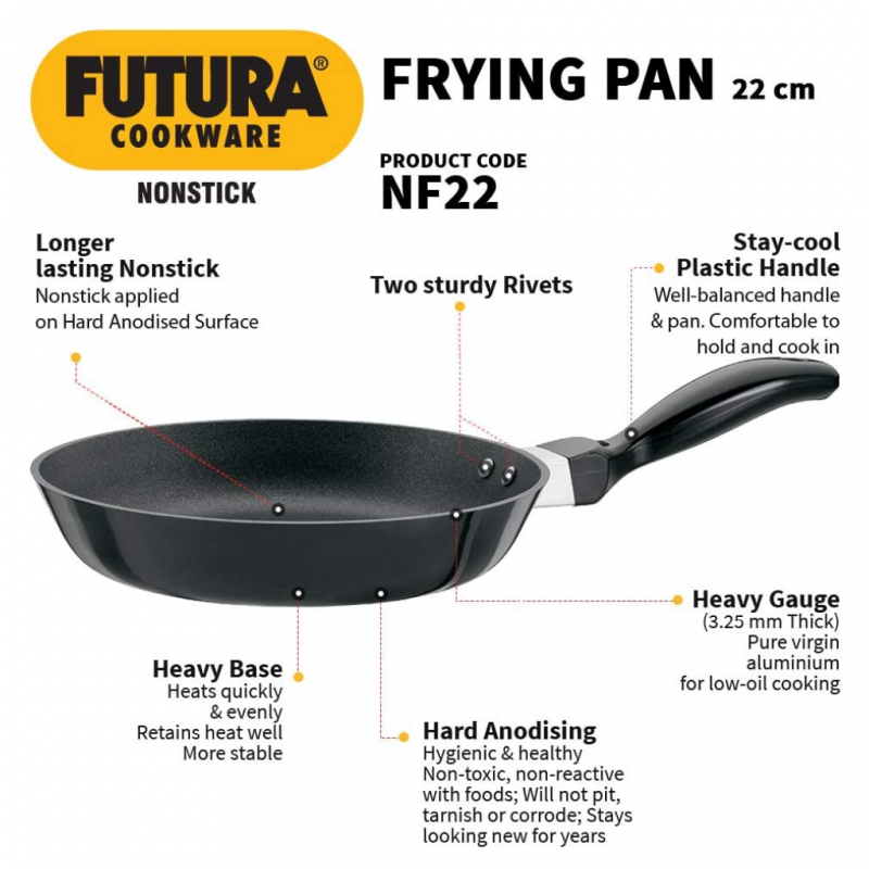 Futura NF22/NF20 20cm 3.25mm Non Stick Frypan