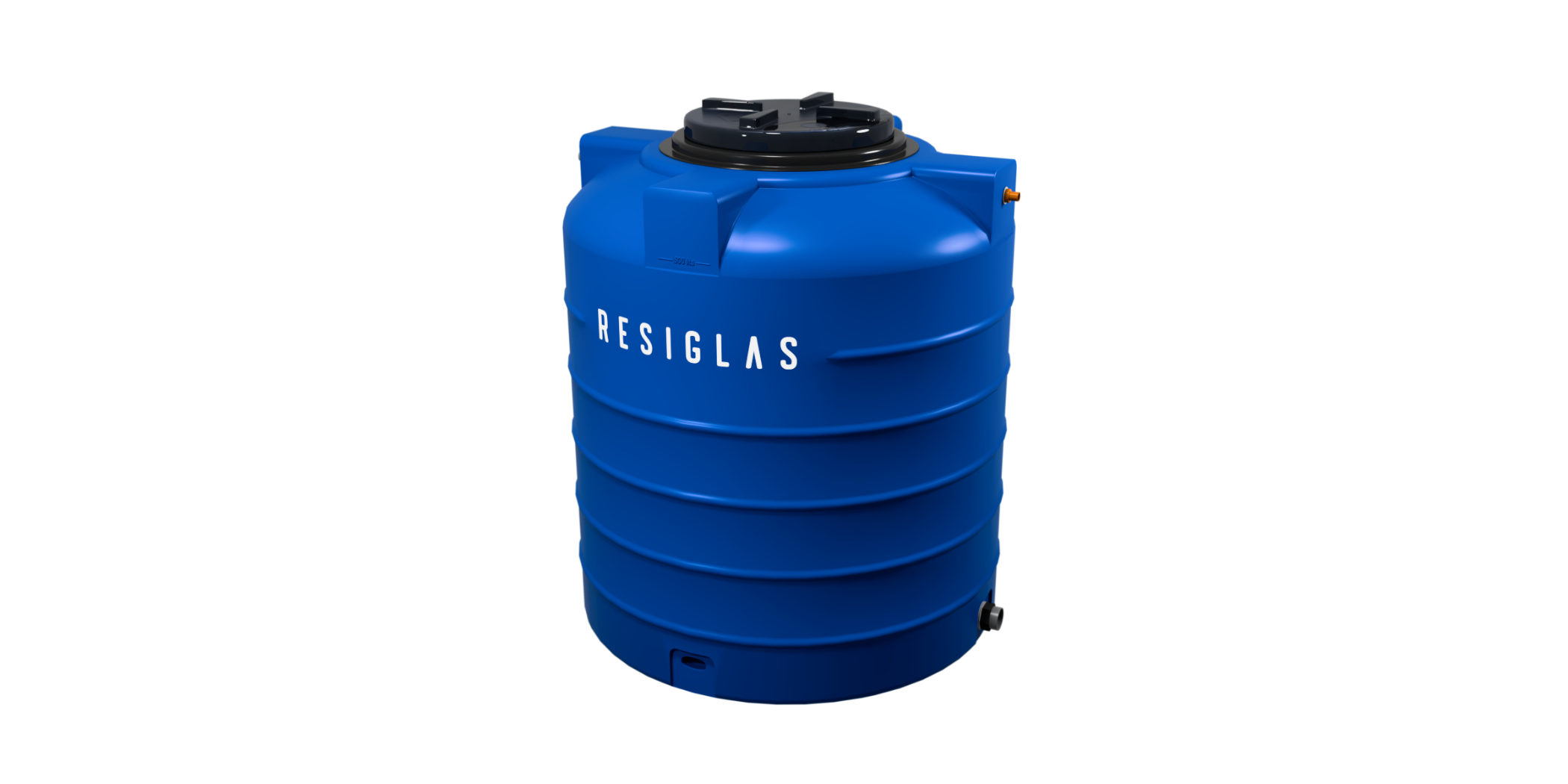 Resiglas 2000 Lts Polychrome Water Tank Ocean Blue