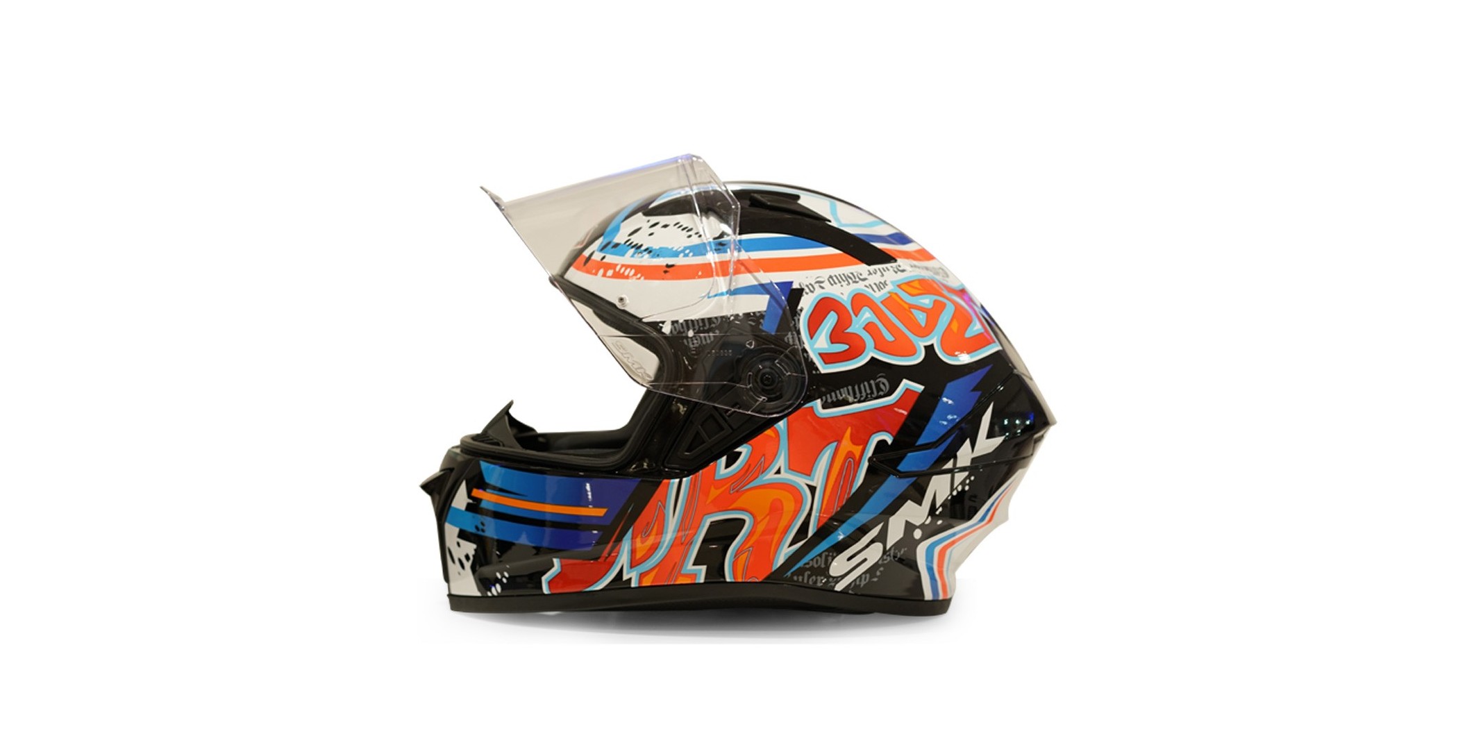 SMK Stellar GL237 G/Black F/F W/G Helmet 06666